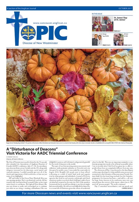 October 2017 Topic | Anglican Diocese of New Westminster